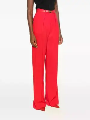 Elisabetta Franchi Belted Pleated Tailored Trousers