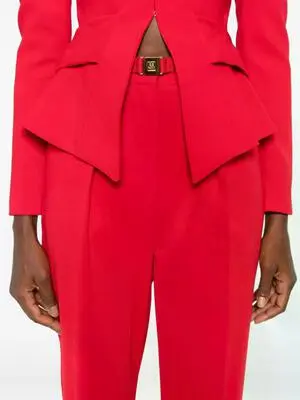 Elisabetta Franchi Belted Pleated Tailored Trousers
