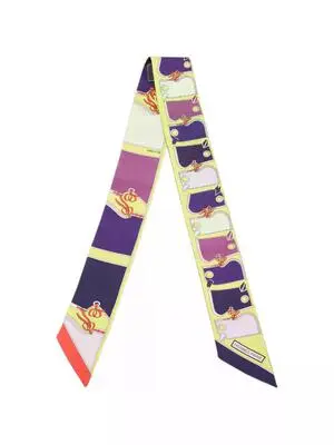 Hermès Camails Twilly Scarf - Yellow