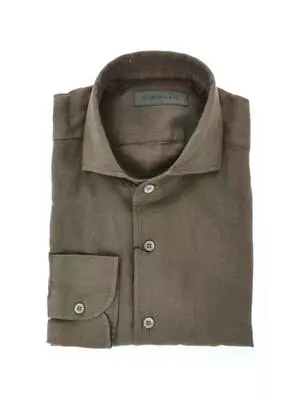 Corneliani Linen French-collar Shirt