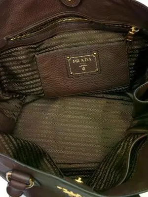 Prada 2013-2026 Vitello Daino Side Zip Open Convertible Tote Satchel
