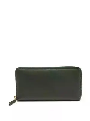 Comme Des Garçons Zip-around Leather Wallet - Green