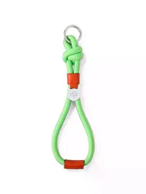 Mulberry Rope-knot Keyring - Green