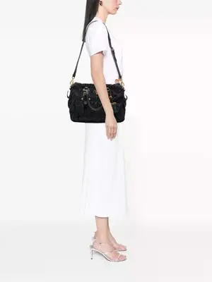 Prada 2000-2013 Tessuto Gaufre Satchel - Black