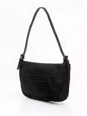 Fendi 20th Century Zucchino Canvas Pochette Shoulder Bag
