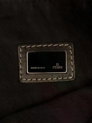Fendi 20th Century Zucchino Canvas Pochette Shoulder Bag