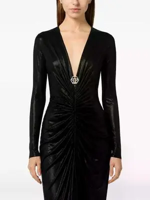Philipp Plein Shiny Long Dress