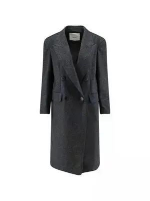 HEVO Martina Franca Double-breasted Peak-lapels Coat