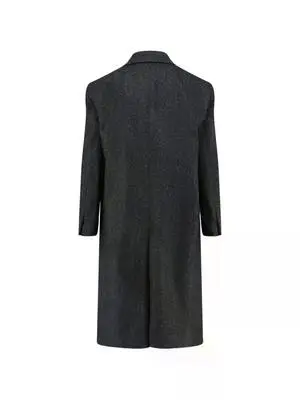 HEVO Martina Franca Double-breasted Peak-lapels Coat