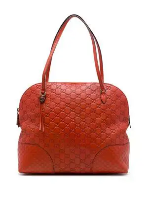 Gucci 2016-2026 Medium Guccissima Bree Dome Tote Bag - Orange