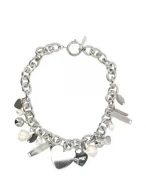 JUSTINE CLENQUET Britt Charm Necklace - Silver