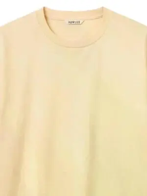 Auralee Crew-neck T-shirt - Yellow
