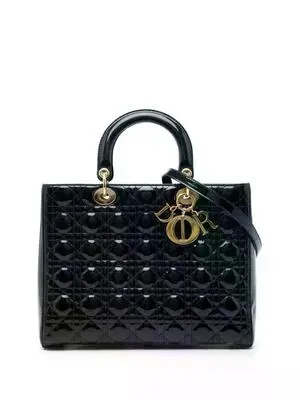 Dior 2013 Large Patent Cannage Lady Satchel