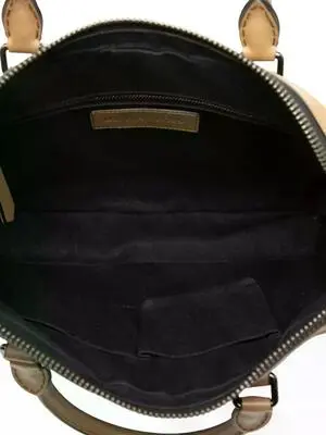 Burberry 2000-2017 Smoke Check Coated Canvas Clinton Business Bag
