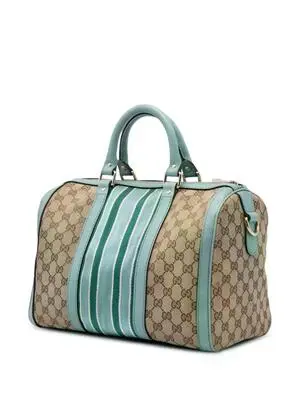 Gucci 2000-2015 Medium Gg Canvas Web Joy Boston Bag Satchel