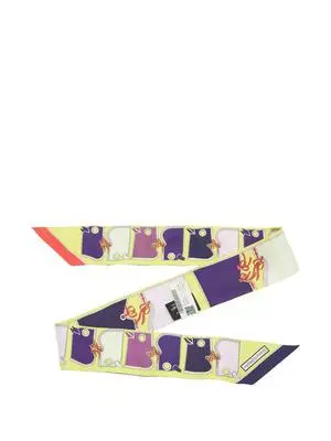 Hermès Camails Twilly Scarf - Yellow