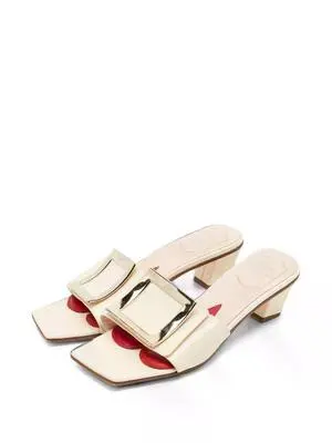 ROGER VIVIER Patent Leather Sandals With Buckle Detail