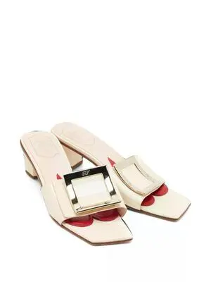 ROGER VIVIER Patent Leather Sandals With Buckle Detail