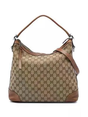 Gucci 2016-2026 Small Gg Canvas Miss Gg Hobo Satchel - Brown
