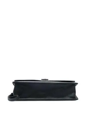 Prada 2000-2013 Bicolor Saffiano Push Lock Clutch Bag