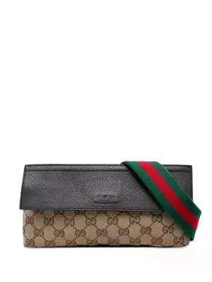 Gucci 2000-2015 Gg Canvas Web Crossbody Bag - Neutrals