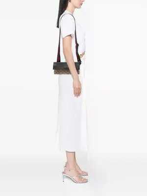 Gucci Gg Canvas Web Crossbody Bag