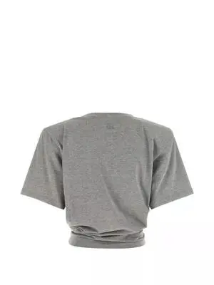 Magda Butrym Knotted Detail T-shirt - Grey