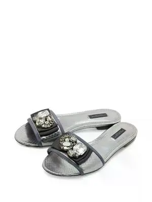 Dolce & Gabbana Sofia Crystal-embellished Sandals