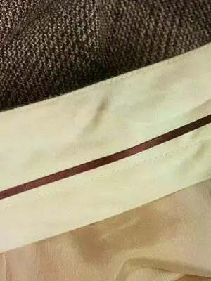 LA PERLA VINTAGE Striped Pencil Midi Skirt
