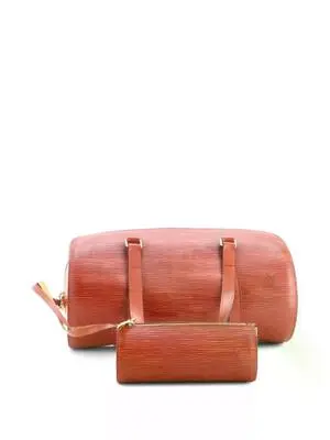 LOUIS VUITTON Soufflot Epi Leather Handbag - Brown
