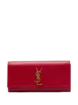 SAINT LAURENT 2013-2026 Smooth Leather Cassandre Clutch Bag