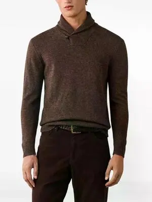 HACKETT LONDON Shawl-collar Sweater