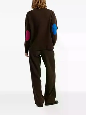 Chinti & Parker Elbow-patch Roll-neck Sweater