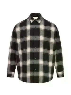 Fear Of God Plaid-check Logo-print Shirt