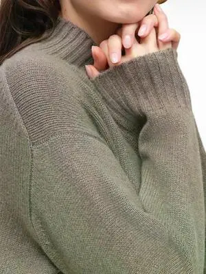 Chinti & Parker Ribbed-knit Crossover-neck Sweater