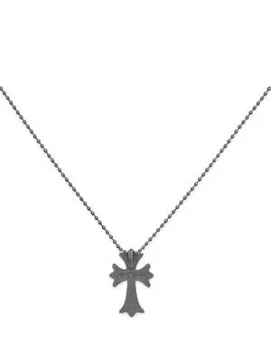 Chrome Hearts Silichrome Cross Necklace - Grey