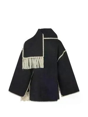 TOTEME Embroidered Scarf-detail Jacket