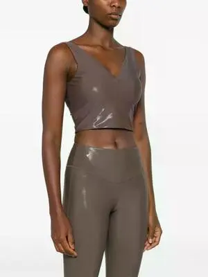 MACRON O.n.e. Cropped V-neck Top