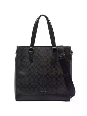 COACH VINTAGE Graham Signature Tote Bag - Black