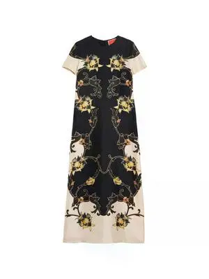 La DoubleJ Swing Dress With Buttercup Placée Print