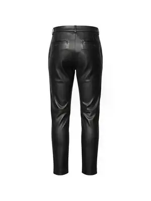 John Richmond Pleated Leather Trousers