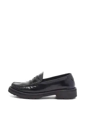 Saint Laurent Le Penny Leather Loafers