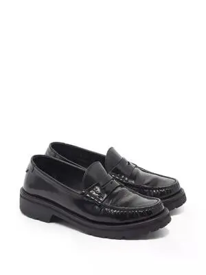 Saint Laurent Le Penny Leather Loafers