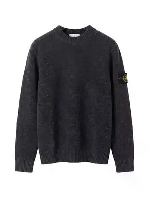 Stone Island Compass-patch Sweater - Grey