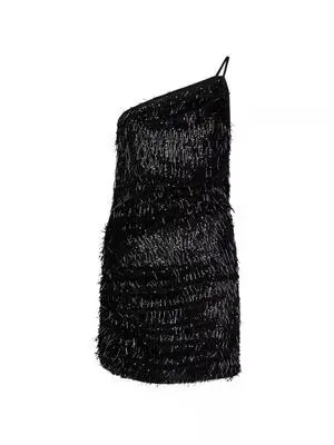 Amen Embellished One-shoulder Dress
