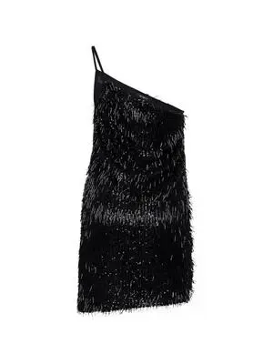 Amen Embellished One-shoulder Dress