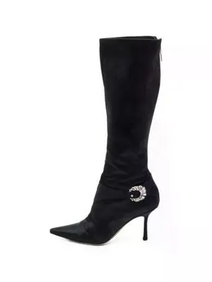 JIMMY CHOO Crystal-embellished Boots