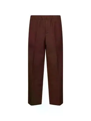 COSTUMEIN Elasticated-waistband Pressed-crease Trousers