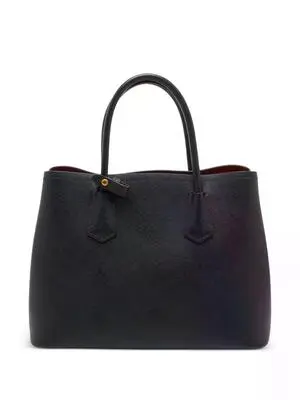 Prada Saffiano Cuir Leather Tote Bag - Black