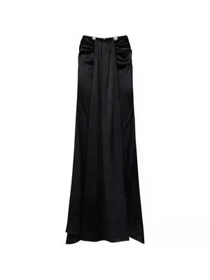 Giuseppe Di Morabito Crystal-embellished Draped Maxi Skirt